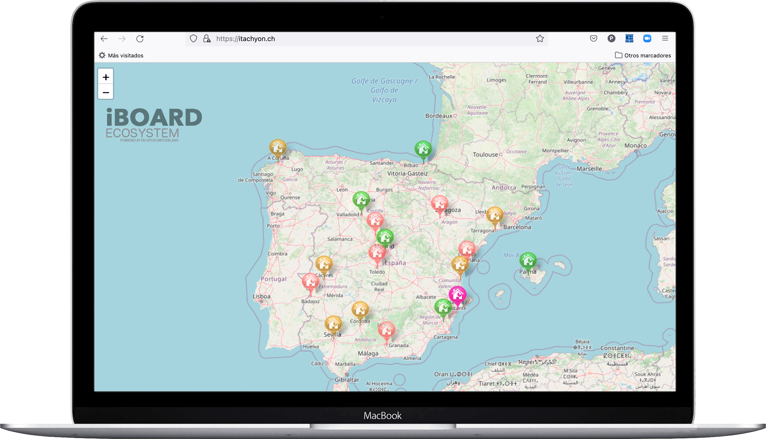 iBOARD todos los datos de sus instalaciones en un mapa - Tachyon SL ...